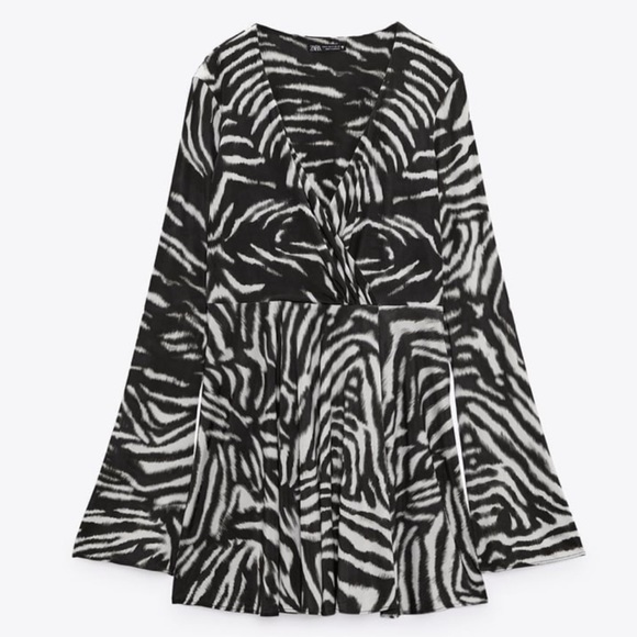 Zara | Dresses | Nwt Zara Zebra Printed Dress | Poshmark